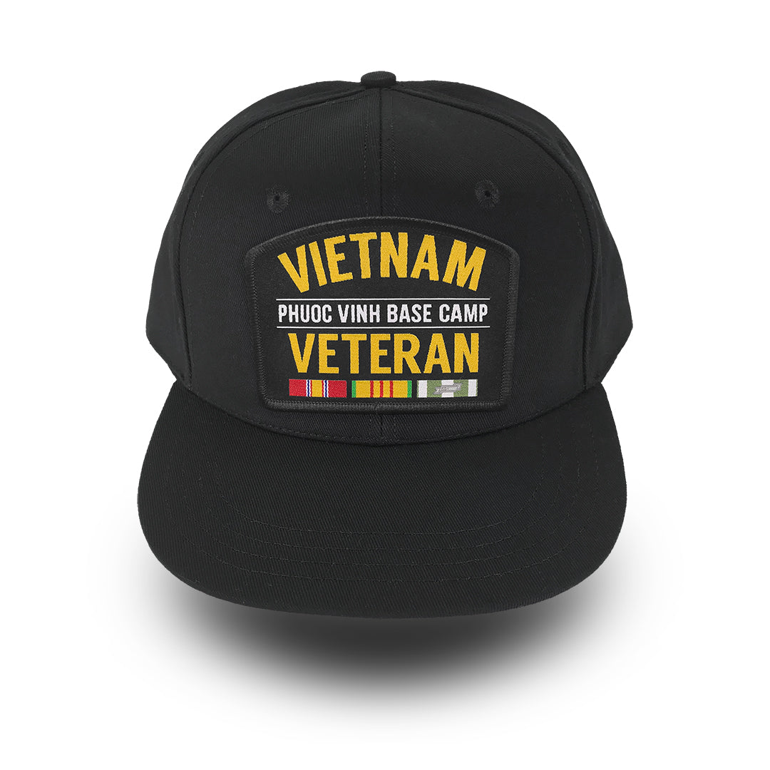 Vietnam Veteran "Phuoc Vinh Base CMP" - Woven Patch Cap – Wandering I