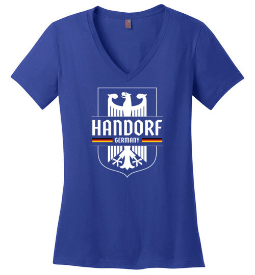 Handorf, Germany - Women's V-Neck T-Shirt – Wandering I