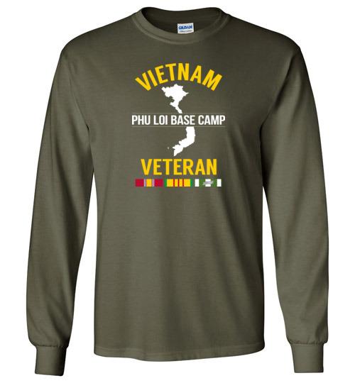Vietnam Veteran "Phu Loi Base CMP" - Men's/Unisex Long-Sleeve T-Shirt ...