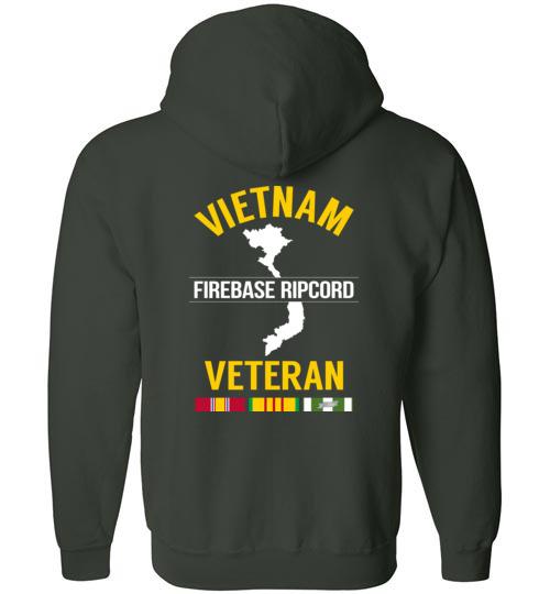 Vietnam Veteran "Firebase Ripcord" - Men's/Unisex Zip-Up Hoodie ...